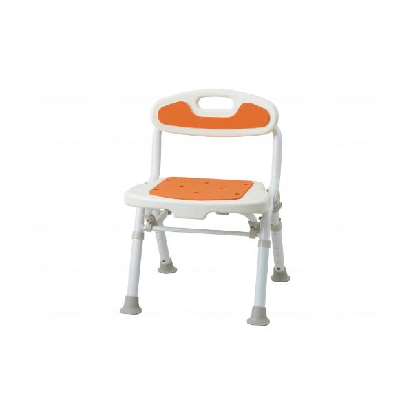 商品名：福浴 折たたみコンパクトシャワーチェア/オレンジメーカー：サテライトメーカー品番：514100-260-外形寸法：幅155×奥行650×高さ435(mm)お届け数：1重量：1台形状：○サイズ:幅41×奥行39~50×高さ57~69(...