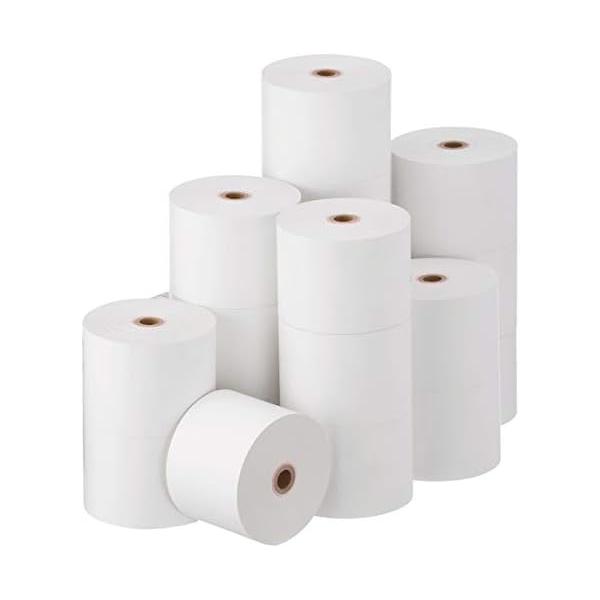 サイズ：幅58mm×外径80mm×内径12mm紙の厚さ：75ミクロン長さ：63m保存性：5年保存原産国：日本製（原紙・加工共に）