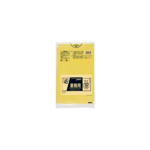 商品名：業務用　ポリ袋　ゴミ袋　45Lサイズ 材質：LLDPE(直鎖状低密度ポリエチレン。柔らかく、良く伸びるのが特徴です) 厚み：0.030mm／サイズ(ヨコ×タテ)：650×800mm入数：10枚×60冊(600枚)色：黄色