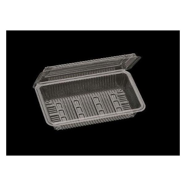 焼きそば、お好み焼き、たこ焼きなどのテイクアウト容器としてよく使用されているリーズナブルな透明容器外寸:193×125×30(8)mm素材:OPS重量:7.6g入り数：100枚×20袋＝2000枚※状況によりデザインが変わる場合もございます。