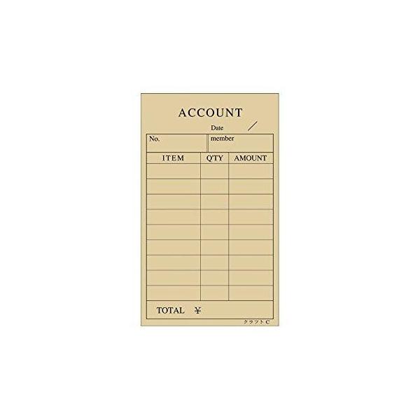 幅×高さ (mm) : 74×125 会計伝票 : 単式 (100枚つづり) 入数 : 1ケース (100枚つづり/冊×200冊)