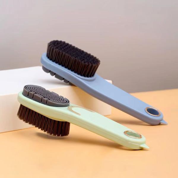 商品名:送料無料 靴ブラシ 靴クリーナー 靴洗い 2way 汚れ落とし シューズ洗い 上履き スニーカー 靴 シューズ 洗濯用品 ブラシ 使い分け 長柄 穴付き 多目的                            商品説明:シュー...