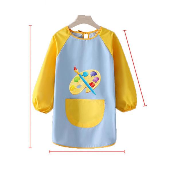 商品名:スモック 長袖 プルオーバー お食事エプロン エプロン 遊び着 汚れ防止 撥水加工 子供服 キッズ 幼稚園 保育園 小学生 トップス 襟ゴム                            商品説明:習字 書道 図工 図画工作...