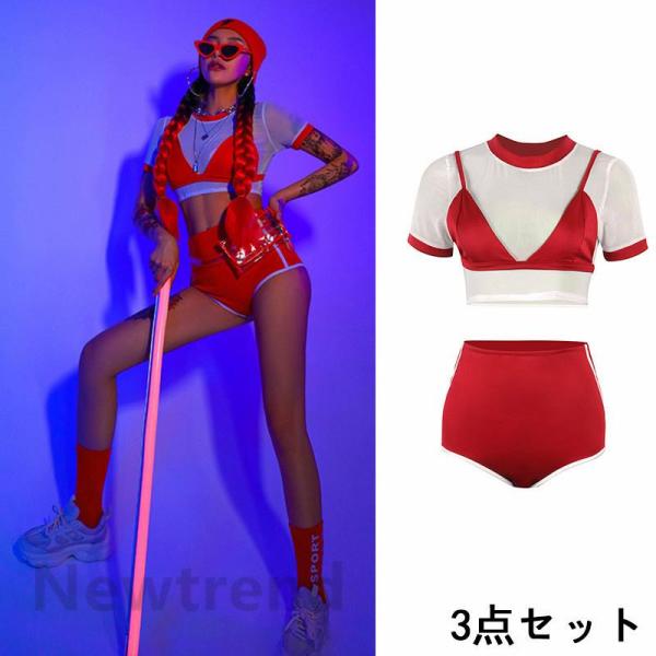 ダンス 衣装 レディース ガールズ ステージウェア ウェア セットアップ ダンス衣装 トップス dance ジャズ ダンスウエア 舞台 DS ダンスウェア 注意事項 ◆サイズは、実寸を測っているため多少の誤差はございます。実商品とPC画面で...