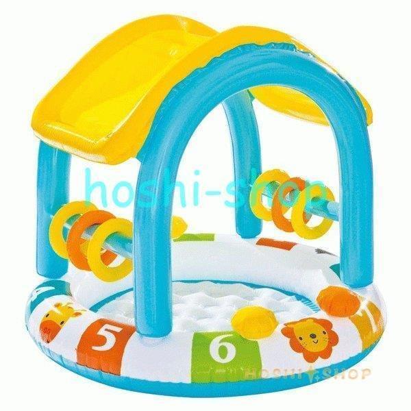 ビニールプール 子供 屋根付き 子供 エアクッション ベビープールプールの底は空気が入るソフトエアクッションなので、長時間座っていてもおしりの負担を軽減できます。ベランダやおへやでも、場所をとらない小さいサイズです。ちびっこ一人が遊ぶのに、...