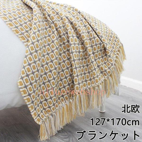 商品内容：ブランケット素材：アクリルサイズ(cm)：約127*170商品仕様透け感】なし【裏地】なし【洗濯方法】 手洗い（洗濯機の手洗いコースでの洗濯はお避けください。押し洗いをして形を整え日陰干しにしてください。）*生産時期により多少異な...