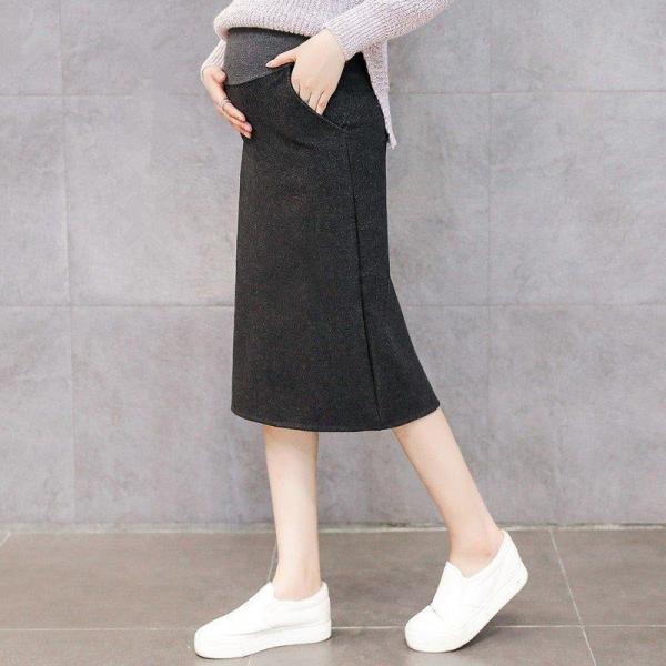 スカート マタニティスカート マタニティウエア ミディアム レディース タイトスカート 妊娠 妊婦さん大きいサイズ ウエストゴム マタニティ ボトムス ファッション 産前産後対応 妊娠スカート ウエスト調整M L XL XXL ママカジュア...