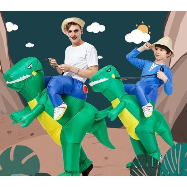 ハロウィン 恐竜 コスチューム エアー着ぐるみ 恐竜ライダー 携帯電動空気入れ付き 恐竜コスプレ 恐竜着ぐるみ 面白い 忘年会【商品説明】内蔵ファンで膨らむ、エアー充填式の恐竜コスチュームです。ハロウィンコスチュームで注目される衣装となりま...