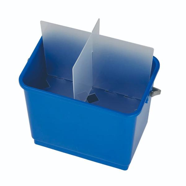 仕切付きバケツ ミニサイズ：バケツ：約W240×D160×H195mm、カップ容器：約W105×D97×H137mm重量：-容量：バケツ：4L、カップ容器：500ml材質：バケツ・仕切板・カップ容器：ポリプロピレン●清掃用品・消耗品などは別...