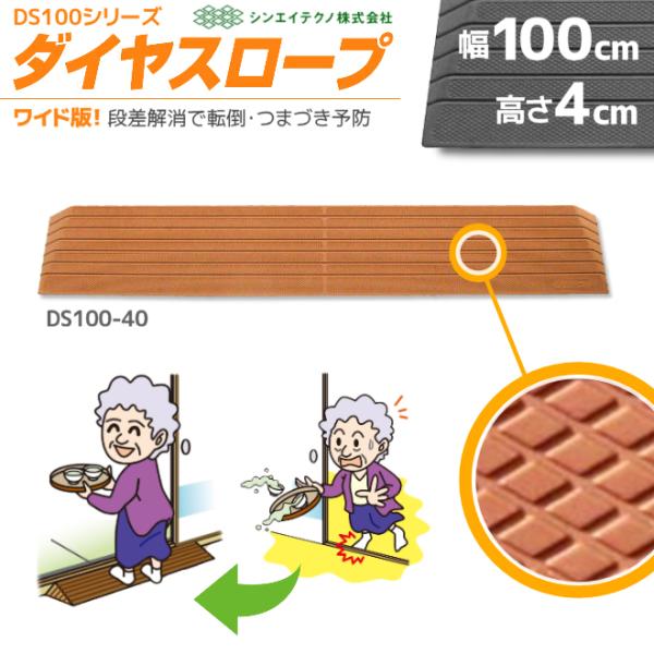 段差部での転倒防止・つまづき防止・車いすの走行などに●高さ1〜6cmまで0.5cmごとに11段階の品揃え。　76cm幅タイプもあります。●ゴム製スロープはクッション性に富んでいて、　車イスの走行時などでも車輪の振動を吸収し、　身体にショック...
