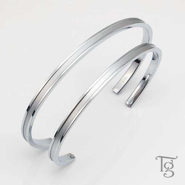ペアバングル 刻印無料 サージカルステンレス316L 金属アレルギー対応 つけっぱなし ペアブレスレット シルバーカラー ペアアクセサリー ペア バングル ブレスレット  ランキング ギフト プレゼント 誕生日 記念日 ホワイトデー クリス...