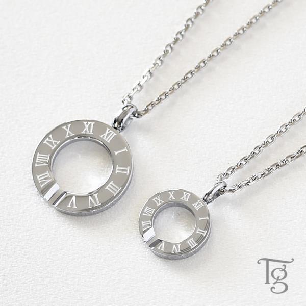 ペアネックレス ステンレス 刻印無料 つけっぱなし ダイヤモンド 合わせ ローマ数字 インフィニティ ∞無限大 大人 シンプル おしゃれ ペンダント サージカル 316L ノンアレルギー 金属アレルギー対応  2本セット ケース付き 安い ...