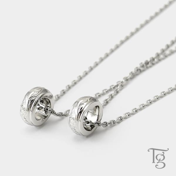 ハワイアンジュエリー ペアネックレス ステンレス つけっぱなし バレル 樽 スペード ハート スティールシルバーカラー あずきチェーン付き ハワイアン ペンダント サージカルステンレス 316L ノンアレルギー 金属アレルギー対応 2本セッ...