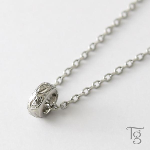 ハワイアンジュエリー ハワイアン ネックレス レディース 金属アレルギー サージカルステンレス シルバーカラー リングモチーフ シンプル 大人かわいい テラグラティア Terra-gratia LadiesNecklace ハワイアンジュエ...