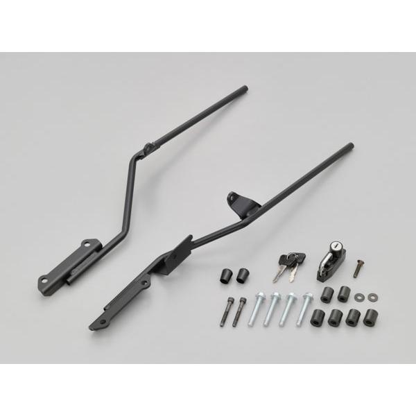 ●サドルバッグの安定性を高め巻き込みを防ぐサポートバー。走行中の不安や危険を解消(リアタイヤへの巻き込み防止)し、安心して運転に集中できます。●スッキリとしたデザインでバッグ非装着時でも目立ちません。サドルバッグやタンデムライダーに接触しな...