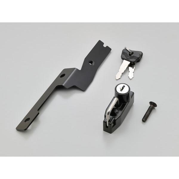 ●スマートに取り付けが可能な車種専用設計！純正ライクな見た目で、車両の雰囲気を崩しません。ヘルメットホルダーが標準装備されていない車両にボルトオンでヘルメットホルダーが取付可能。左側タンデムステップホルダーと共締めで簡単装着。カギは2本付属...