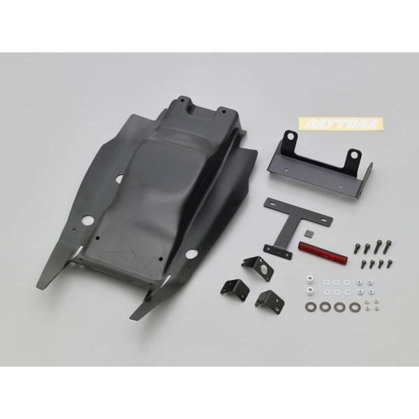 ●純正ナンバー灯を使用する完全ボルトオン仕様！●スッキリしたリヤ回りを演出するフェンダーレスキット●ナンバープレート取付角度は45°に設計●車種専用取付ステー、リフレクター＆ステーなど必要部品が一式付属●安心の保安基準適合ボルトオンキットで...