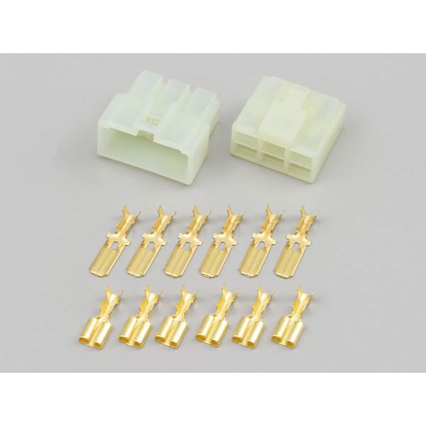 ・カラー：ナチュラル・コネクター（オス・メス）各1個・端子（オス・メス）各6個・6極タイプ※この商品はお取り寄せとなります。商品出荷の目安はご注文日より3〜7営業日後となります。