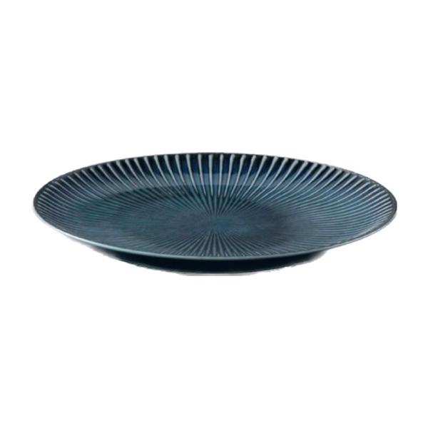 窯変SENDAN 235プレート 平皿　大皿　ネイビーSENDANシリーズの平皿　サイズ:約φ23.5×H2.5cm／重量:547g※食洗機・電子レンジ使用可能です。■生産地：日本■素材・成分：磁器・日本※釉薬のムラや溜まりによる凸凹、鉄粉...