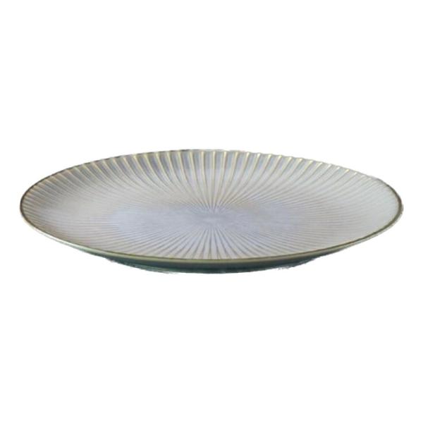 窯変SENDAN 235プレート 平皿　大皿　ホワイトSENDANシリーズの平皿　サイズ:約φ23.5×H2.5cm／重量:547g※食洗機・電子レンジ使用可能です。■生産地：日本■素材・成分：磁器・日本※釉薬のムラや溜まりによる凸凹、鉄粉...