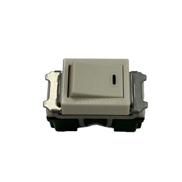 定格　15A300VAC、適合法規　電気用品安全法(特定電気用品)、接触方式　銀合金-銀合金突合せ接触、回路方式　両切、結線方式　ねじなし端子(電線差し込み方式)