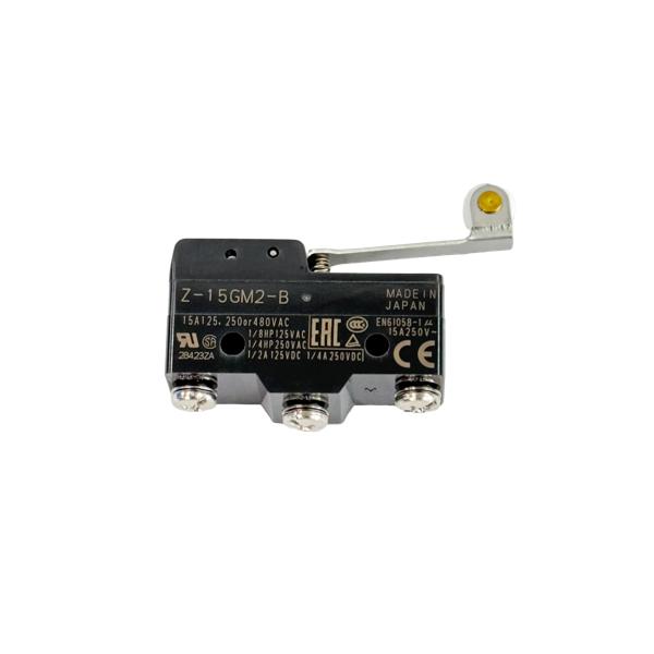 逆動作ヒンジ・ローラ・レバー形 φ9.5×4ステンレス鋼レバー、プラスチック・ローラ曲率半径: R40.6　ねじ締め端子しゃ断容量が15Aと大きく、しかも高精度（繰り返し精度が良好です） マイクロスイッチの基本タイプであり、また用途に応じて...