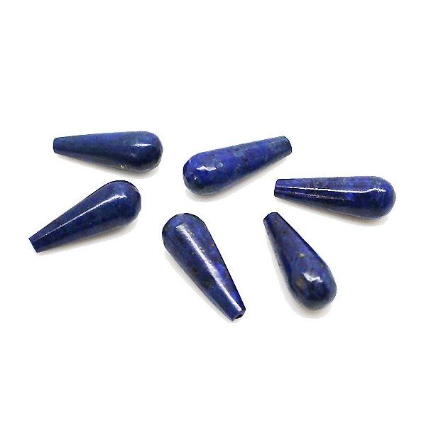 リングやネックレス、ブレスレット♪天然石でできた様々な形のパーツで、オリジナルハンドメイド作品に♪サイズ：約16x8mm石の名前：ラピスラズリ滴型ドロップパーツ注意事項※天然石の為、インクリュージョンや色の濃淡があり、画像とモチーフや色味が...