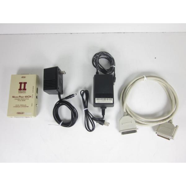 付属品：インターフェースコンバータ（Micro Print 45CH）、ADアダプタ（82241AJ　C2178A）、パラレルケーブル（C2950A　約2m）、FD（プリンタ　ソフトウェア）、取説、プリントカートリッジ※プリンタ―本体無し、...