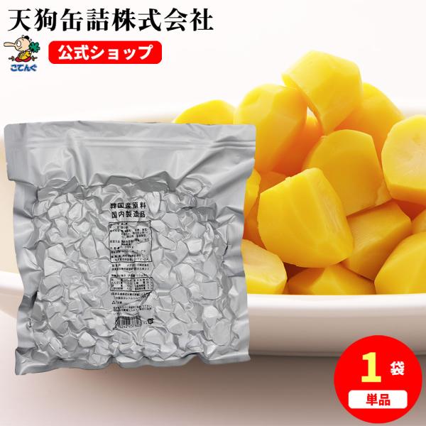 【公式】天狗缶詰 蒸し栗 韓国原料国内製造 四ツ割 袋詰 1,000g  栗ごはん、栗ぜんざいに---【商品名】蒸し栗 袋詰　韓国産 1kg袋詰【カロリー(100g当たり)】195kcal【缶型】袋詰【形状】四つ割【原材料名】栗（韓国産）、...