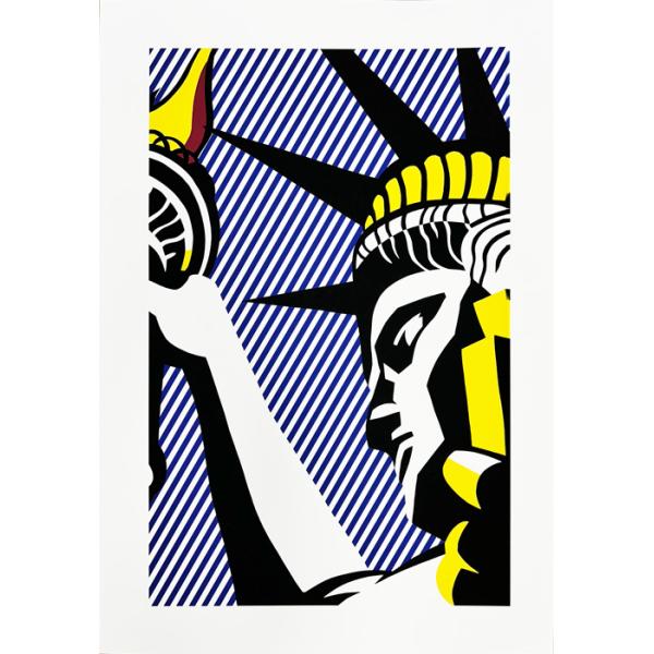 1982年にNY.のSTYRIA STUDIOよりリリースされたシルクスクリーン作品“ I love Liberty ( Corlett/Fine 2002, no. 192 ) ”のリプロダクション。原作に忠実に再現された美しい作品です。