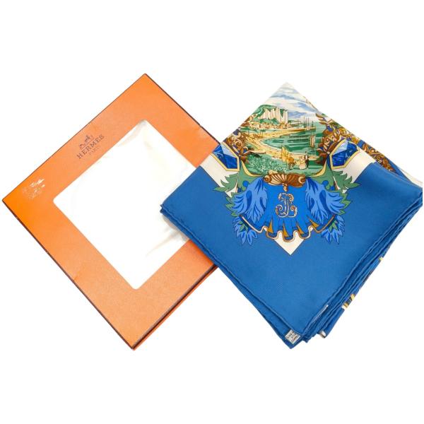 [アイテム] スカーフ[ブランド] HERMES [シリーズ名] カレ90[メーカー型番] [素材] シルク[付属品] 保存箱[仕様] [サイズ] 約87cm×87cm[重さ] [ギャランティカード] 無[コンデションランク] 9点