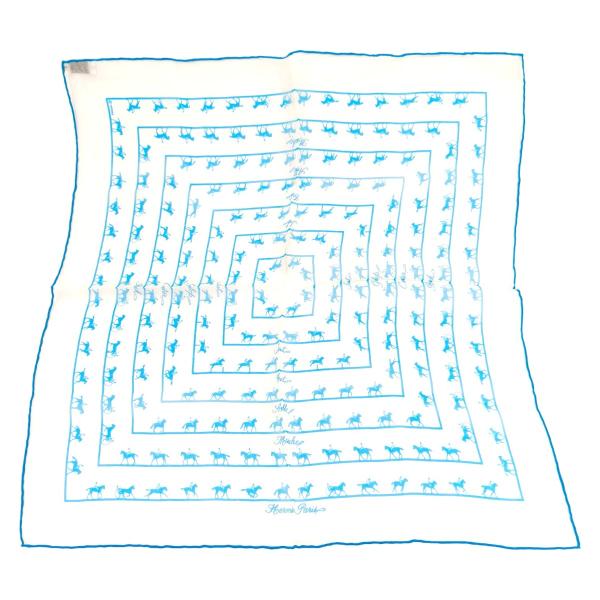 [アイテム] スカーフ[ブランド] HERMES(エルメス)[シリーズ名] カレ45[メーカー型番] [素材] シルク[付属品] [仕様] [サイズ] 約42cm×42cm[重さ] [ギャランティカード] 無[コンデションランク] 9点