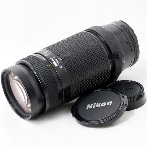 Nikon ニコン AF NIKKOR 75-300mm F4.5-5.6 三脚座付きフルサイズ機対応の直進型望遠ズームレンズ！三脚座付きなのでカメラ本体底部を傷つけずに遠景撮影が楽しめます！☆外観コンディション☆使用に伴うスレ等はございま...
