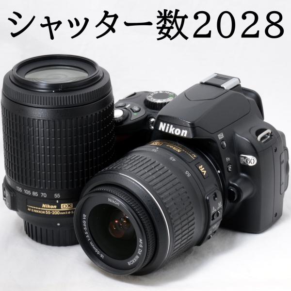 Nikon ニコン D60小型軽量なデザインで入門機にも最適ながら、ファンからは今でも名機と名高い一眼レフNikon D60！一眼レフは初めてという方でもカメラ側がすべて自動設定してくれる多彩なシーンモードを搭載！レンズは広角18mm〜超望...