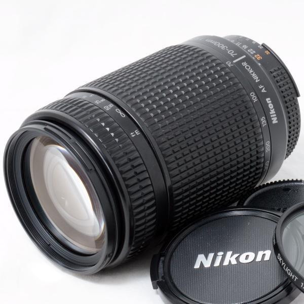 Nikon ニコン AF NIKKOR 70-300mm F4-5.6 Dフルサイズ機にも対応可能な高倍率望遠ズームレンズ！コンパクトで携帯性が良く使い勝手が良いんです！入門用の望遠レンズとしても最適です！☆外観コンディション☆中古の中では...