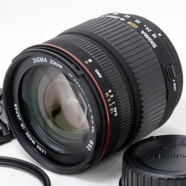 SIGMA シグマ DC 18-200mm F3.5-6.3 D ニコン用ニコンFマウント用万能望遠レンズ！広角18mm〜超望遠200mmまでこれ一本でカバー！普段撮りから遠景撮影まで対応可能！貴重なレンズなので早い者勝ちです！☆外観コンデ...
