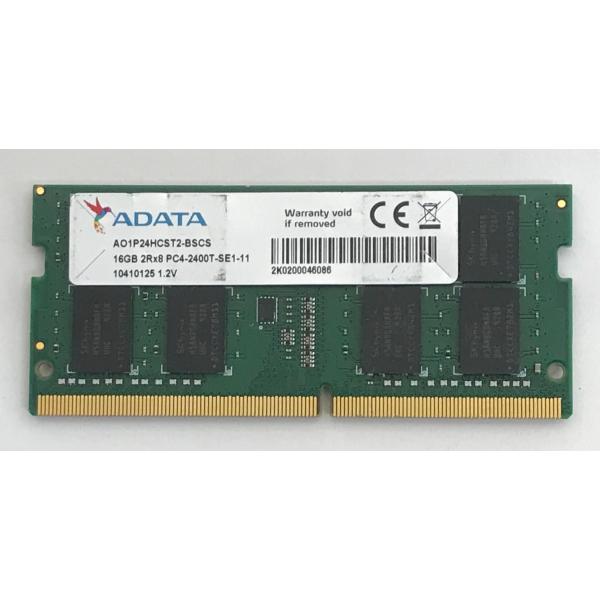 ADATA 2Rx8 PC4-2400T 16GB 1枚 DDR4 ノートパソコン用メモリ PC4-19200 16gb 260ピン DDR4 LAPTOP RAM 中古品動作品容量:16GBタイプ:260ピン ddr4 Non-ECCメモ...