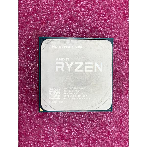 CPU AMD RYZEN 7 1700 EIGHT-CORE PROCESSOR 中古 プロセッサー amd ryzen tm 7 processor商品状況:中古動作確認済み抜き取り品ですのでグリス等で汚れている場合があります。付属品:...