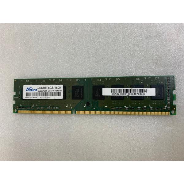 ASINT PC3-12800U 8GB DDR3 デスクトップ用 メモリ 240ピン DDR3-1600 8GB DDR3 DESKTOP ...
