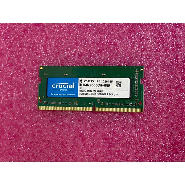 PC4-2666V 8GB CRUCIAL PC4-2666V-SA2-11 8GB DDR4 2666 8GB ノート用メモリ PC4-21300 8GB 260ピン DDR4 LAPTOP RAM容量:8GBタイプ:260ピン ddr4...