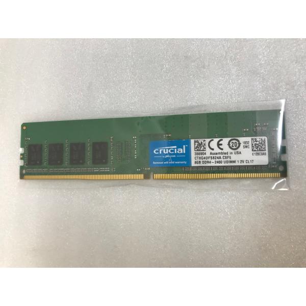 CRUCIAL PC4-2400T 8GB DDR4 デスクトップ用メモリ 288ピン PC4-19200 / DDR4-2400 8GB DDR4 DESKTOP RAM 容量:8GBタイプ:288ピン ddr4 Non-ECCメモリ/E...