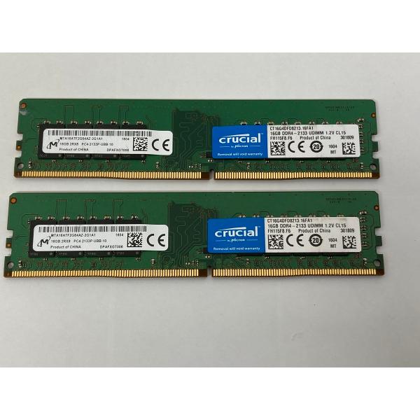ddr4 32gb デスクトップ用 MICRON CRUCIAL PC4-2133P-UBB-10 16GB 2枚で 32GB DDR4 デスクトップ用メモリ DDR4 17000 DDR4 RAM容量:16GB+16GB=32GBタイプ:...