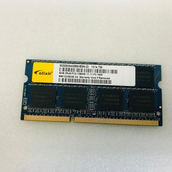 ELIXIR CFD 2RX8 PC3-12800S 8GB DDR3-1600 8GB DDR3 ノートパソコン用メモリ 204ピン ECC無し DDR3 LAPTOP RAM 中古動作確認済み容量:8GBタイプ: 204ピン Non-E...