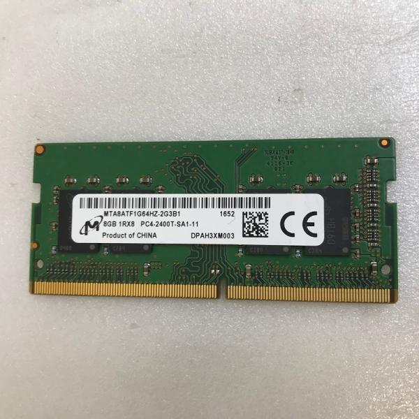 MICRON PC4-2400T 8GB DDR4 ノートパソコン用メモリ DDR4-19200 8GB 260ピン DDR4 LAPTOP RAM 中古品動作品容量:8GBタイプ:260ピン ddr4 Non-ECCメモリ/ECC無しノー...