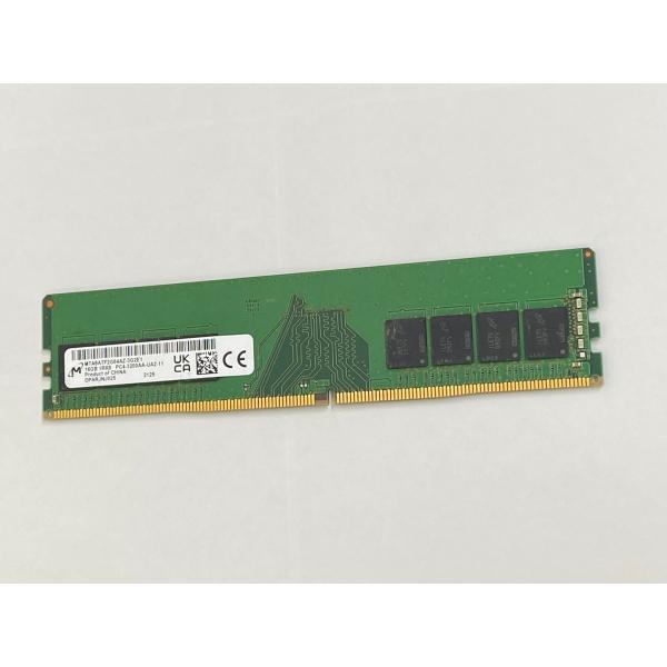 MICRON 1Rx8 PC4-3200 16GB 1枚 DDR4 デスクトップ用メモリ 288ピン ECC無し PC4-25600 DDR4 DESKTOP RAM容量:16GBタイプ:288ピン ddr4 Non-ECCメモリ/ECC無...