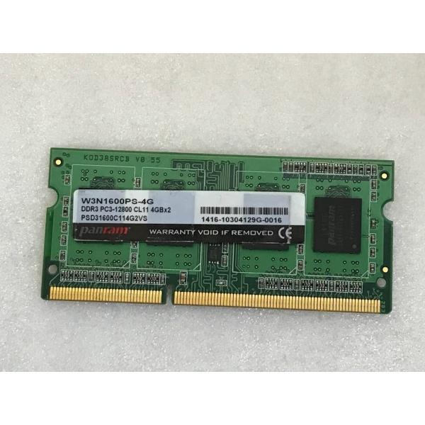 PANRAM PC3-12800S 4GB  DDR3-1600 4GB DDR3 ノートパソコン用メモリ DDR3 LAPTOP-RAM 204ピン Non ECC メモリ容量:4GBタイプ: 204ピン Non-ECC/ECC無しメモリ...