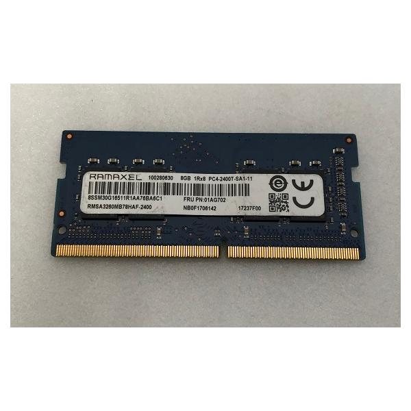 RAMAXEL PC4-2400T-SA1-11 8GB DDR4 ノートパソコン用メモリ DDR4-19200 8GB 260ピン DDR4-LAPTOP RAM 中古品動作品容量:8GBタイプ:260ピン ddr4 Non-ECCメモリ...