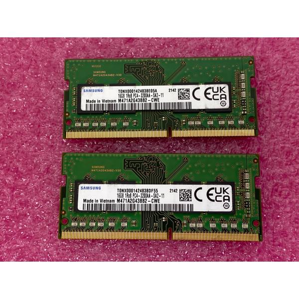 ddr4-3200 ノート用 32gb SAMSUNG 1RX8 DDR4-3200 16GB 2枚で 32GB DDR4 ノート用メモリ ECC無し DDR4-25600 DDR4 LAPTOP RAMddr4-3200 (pc4-256...