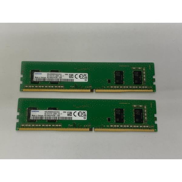 SAMSUNG PC4-3200 4GB 2枚で 8GB DDR4 デスクトップ用メモリ 288ピン ECC無し DDR4-25600 pc4 8gb DDR4 DESKTOP RAM容量:4GB+4GB=8GBタイプ:288ピン ddr4...