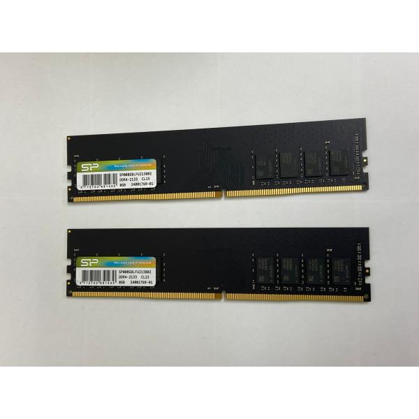SP PC4-2133P 8GB 2枚組 1セット16GB DDR4 デスクトップ用メモリ 288ピン ECC無し DDR4 17000 (pc4 2133) DDR4 DESKTOP RAM容量:8GB+8GB=16GBタイプ:288ピン...
